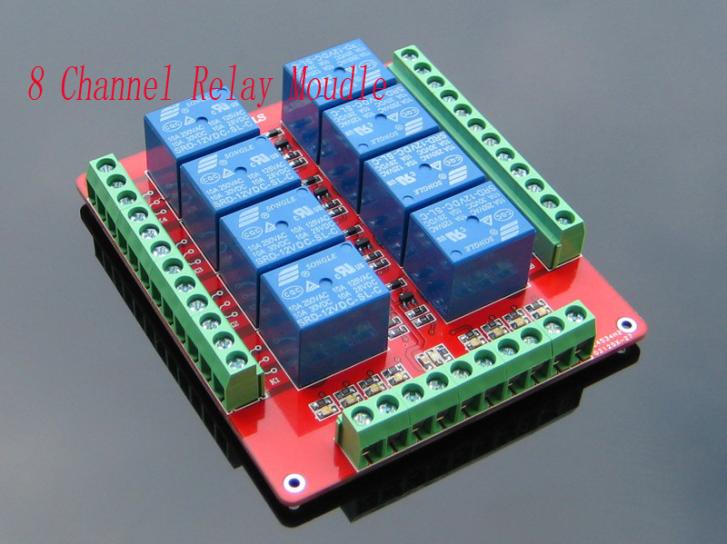 Купить новый 8 канальный релейный модуль Совета 5В 12В 24В для Arduino