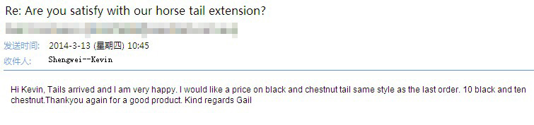 horse hair loop leather tab sew false tail,China SHENGWEI price supplier - 21food