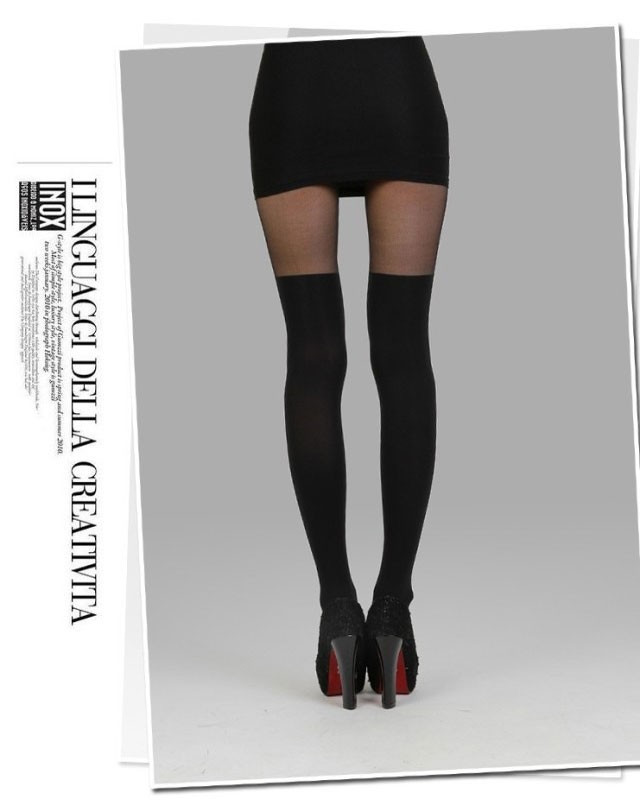 2021 Wholesale New Women Mock Suspender Tights Elegant Sexy Soft And