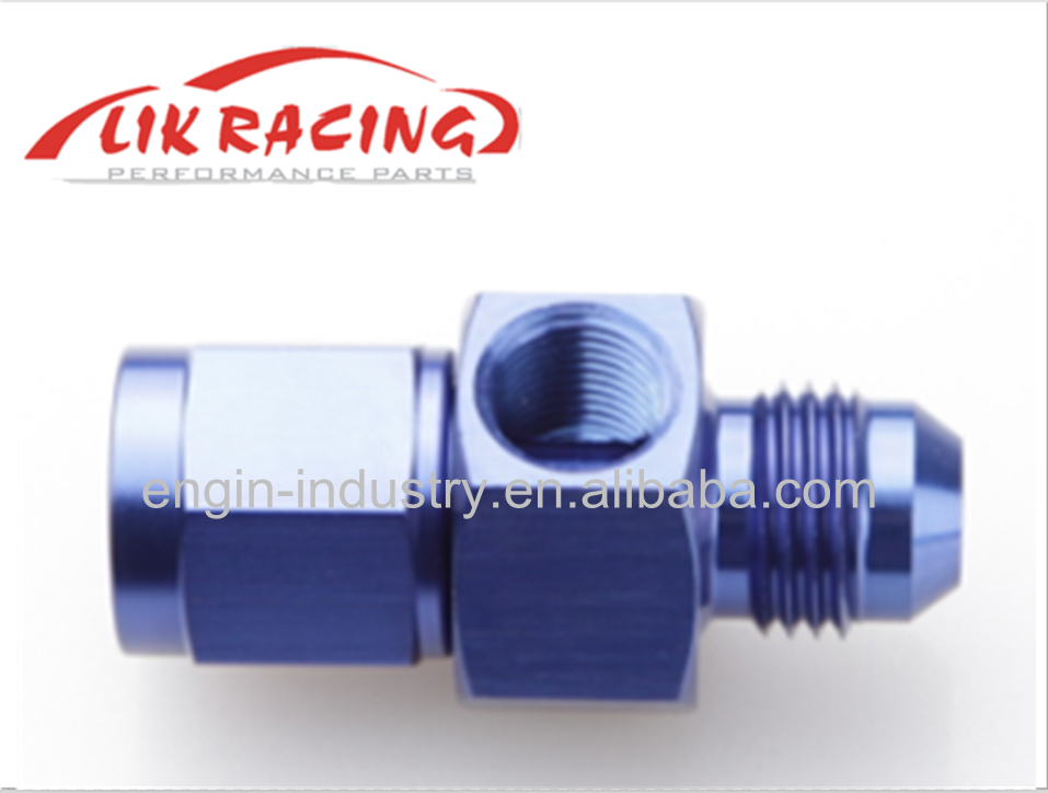 6an An6 Male To -6an Female With 1/8" Npt Gauge Port Adapter Fuel - Buy Female With 1/8" Npt ...