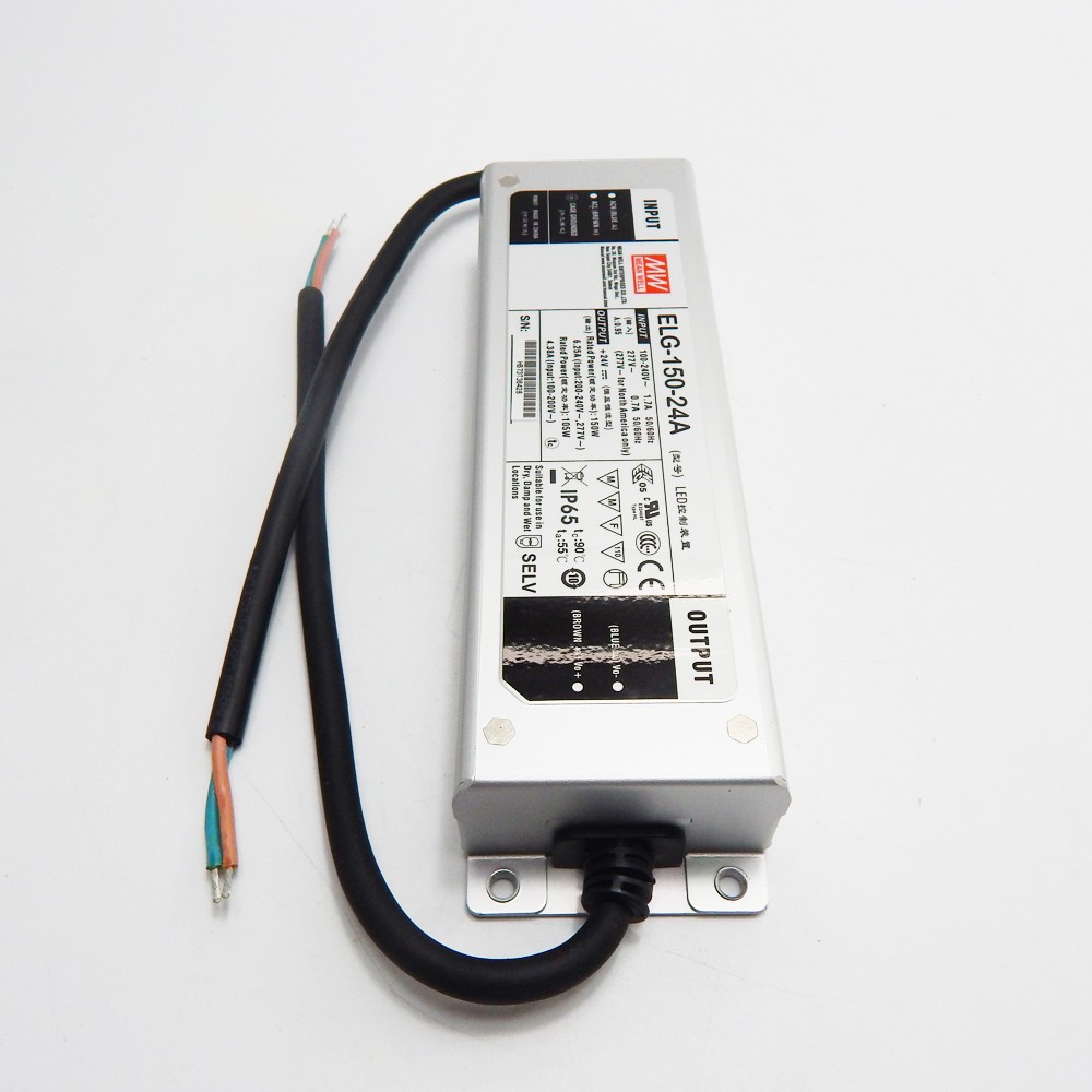 Elg-150-24a 150w 24v 6.25a Meanwell Power Supply Waterproof Ip65 Ip67 - Buy Meanwell Power ...
