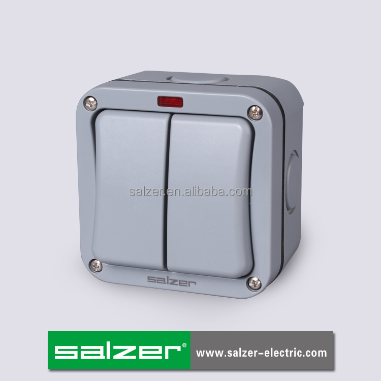 Salzer SAF2-A003 2 Gang 2 Way Waterproof Switches IP66 20A with LED 250VAC| Alibaba.com
