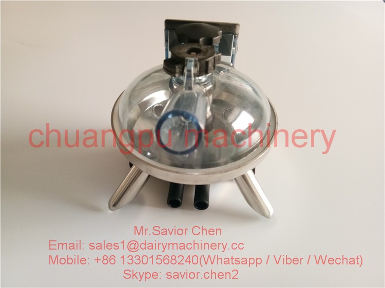 240CC Cow Milk Receiver for Milking Machine , Cow Milking Collector Claw With Stainless Steel ...