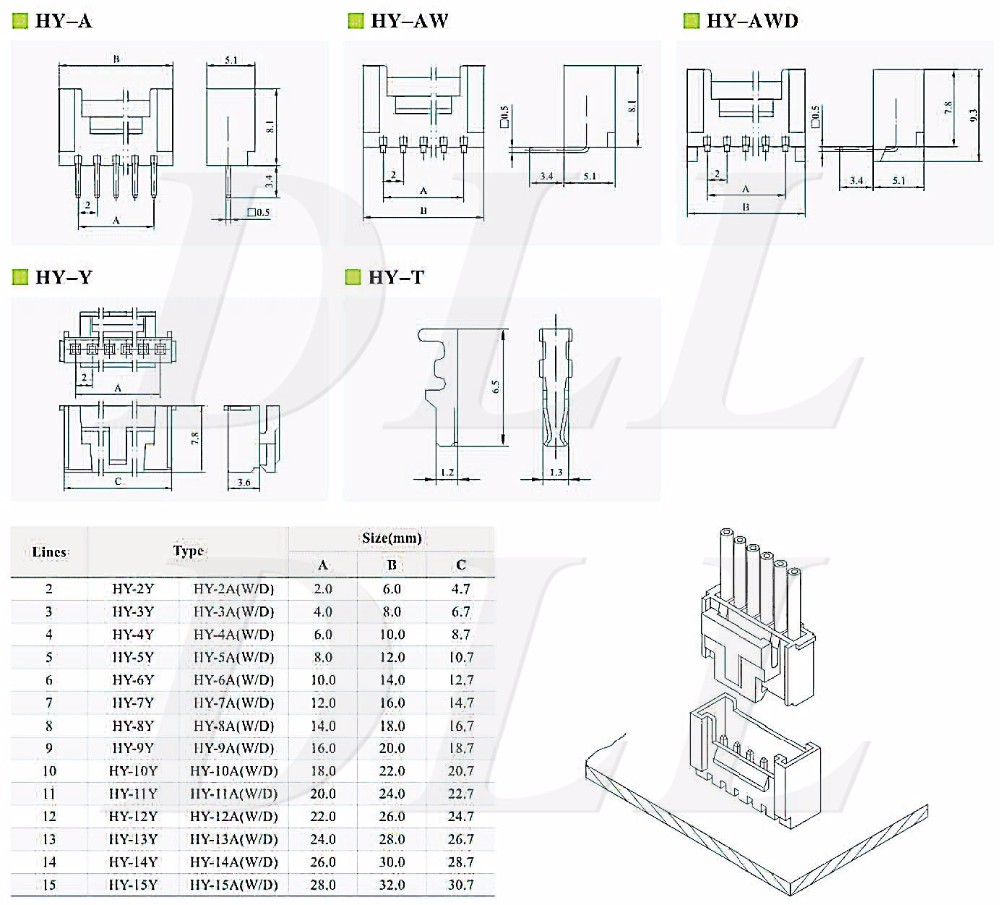 Yeonho Smh200 2.0MM Pitch Electrical Plug Connector Mobile Internet Device HY Connector| Alibaba.com