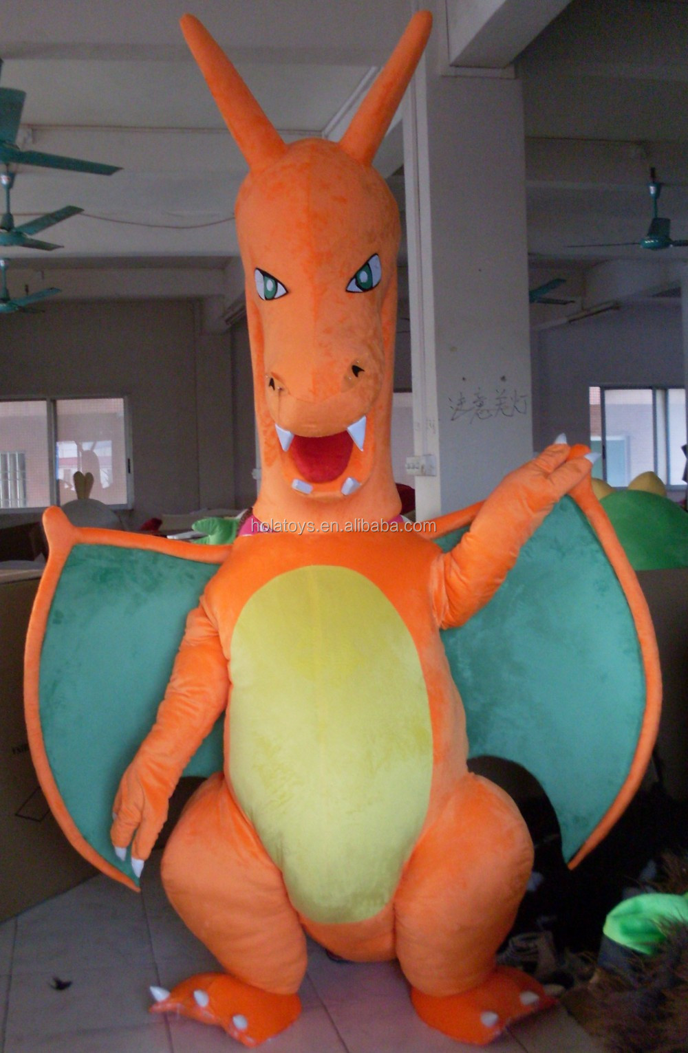 Hola Yellow Charizard Mascot Costume/mascot Costume/costume - Buy Charizard Mascot Costume ...