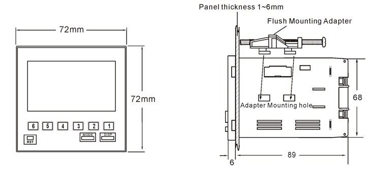 TMC7BX Digital Counter - Intelligent High Speed LCD Display