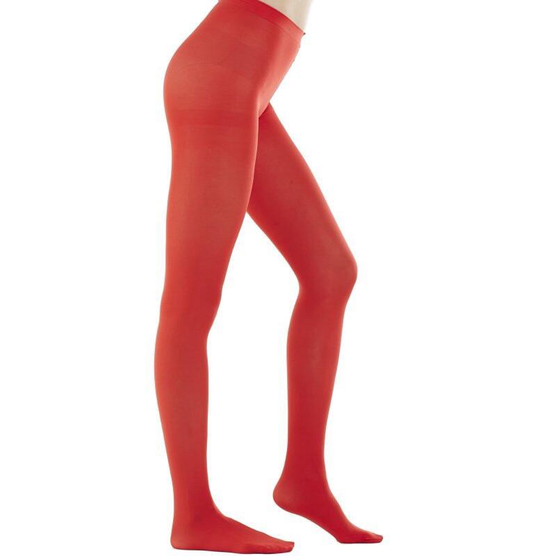 Ladies Tights Wholesale Nylon 80d Opaque Solid Color Footed Tights