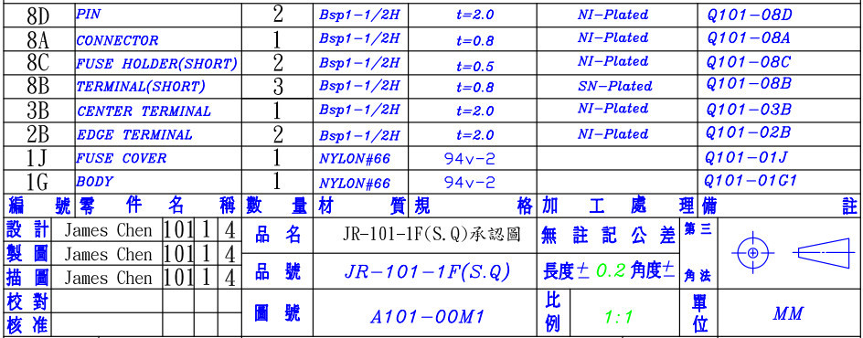 Ul Cul Enec Vde Ccc Jr-101-1f(s.q) 3 Pin Ac Inlet Socket 10a 250v Fuse Holder Screw 2 Function ...