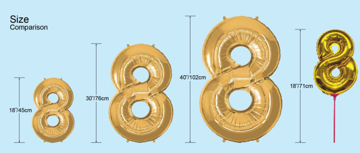 Wholesale 40 Inch 0-9 Us Number Balloon Colorful Foil Helium Balloon Happy New Year 2019 ...